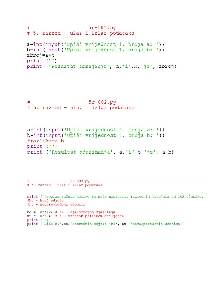 Primjeri Za Print | PDF