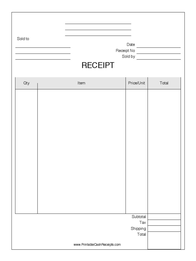 Receipt: Sold To Date Receipt No Sold by | PDF