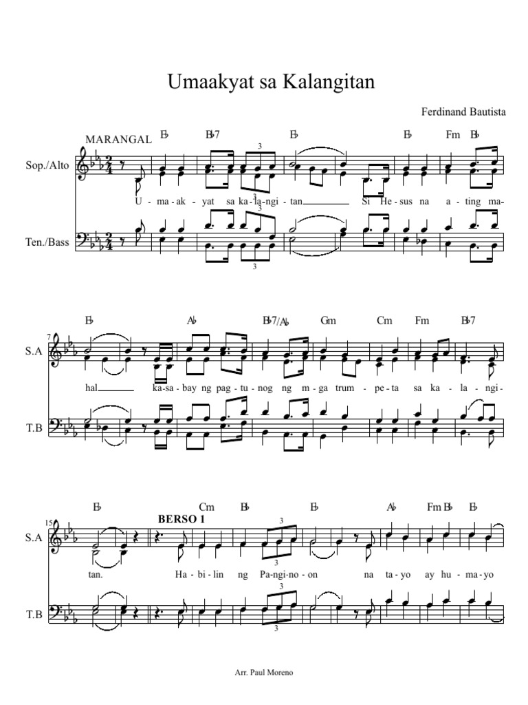 Umaakyat Sa Kalangitan SATB