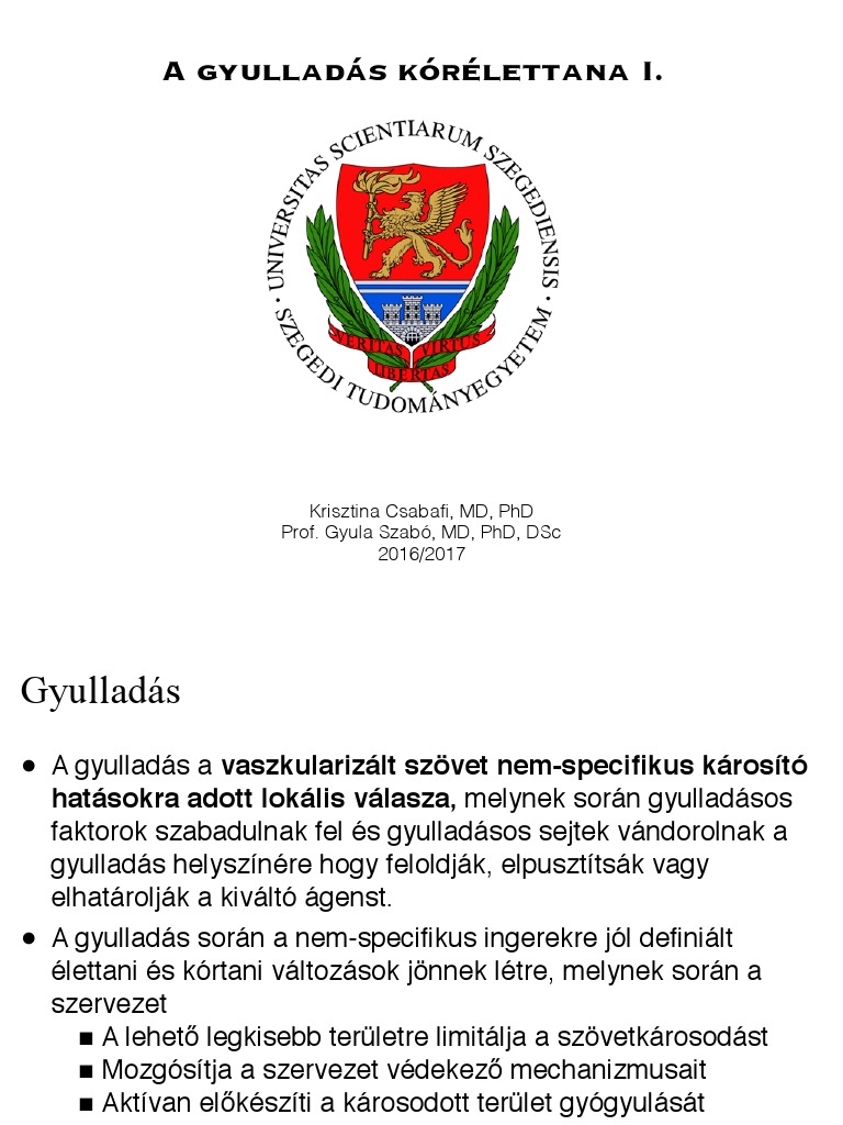 Gyulladás I | PDF