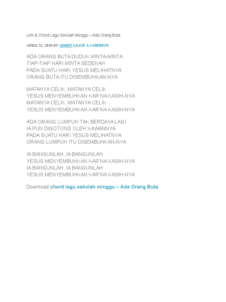 Ada Orang Buta Pdf