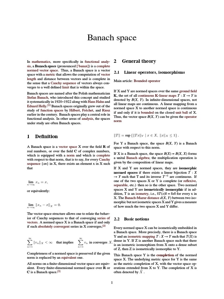 Banach Space | Banach Space | Hilbert Space