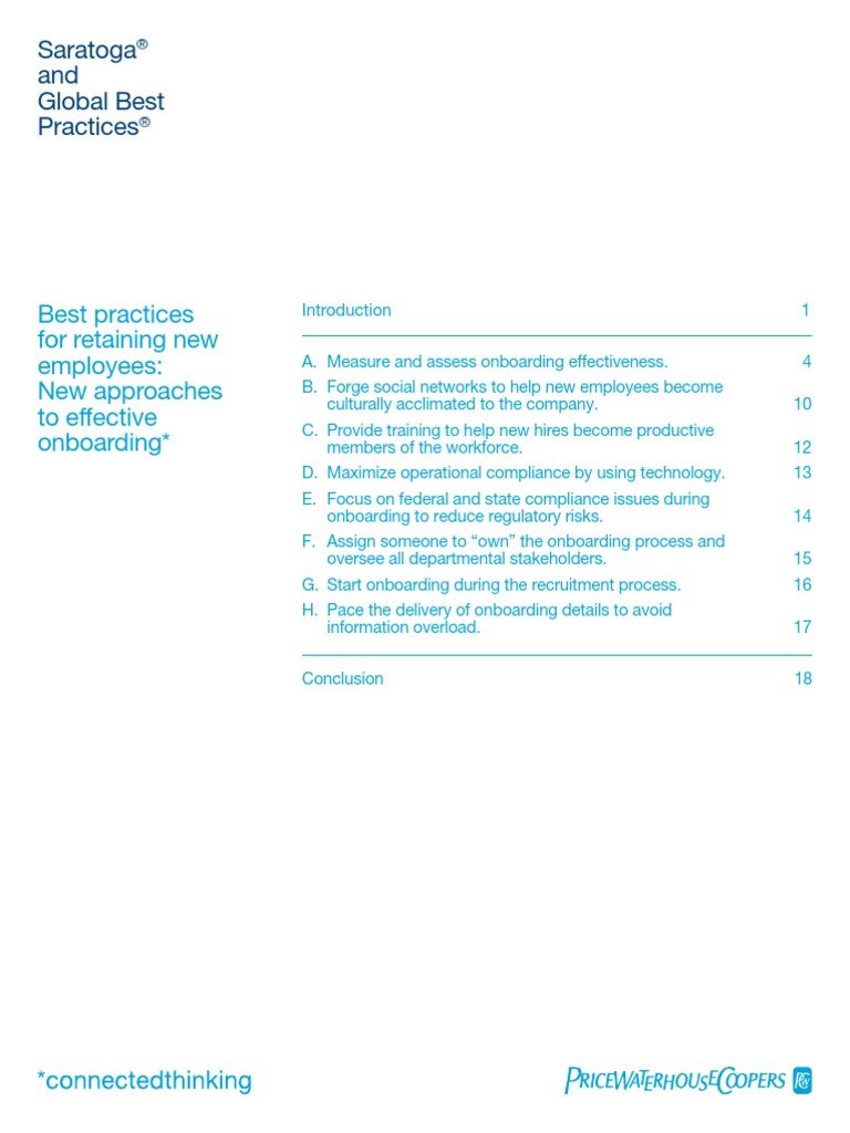 Onboarding PWC | PDF | Employee Retention | Background Check