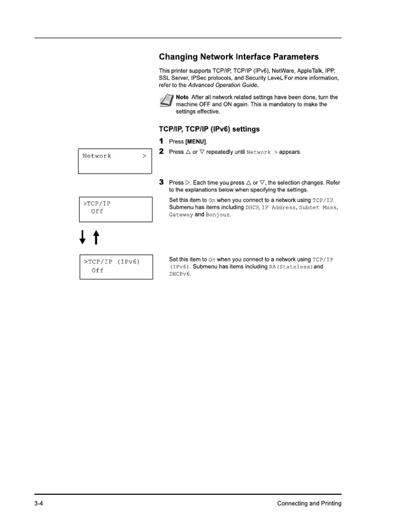 Changing Network On Printer | PDF | Teaching Methods & Materials ...