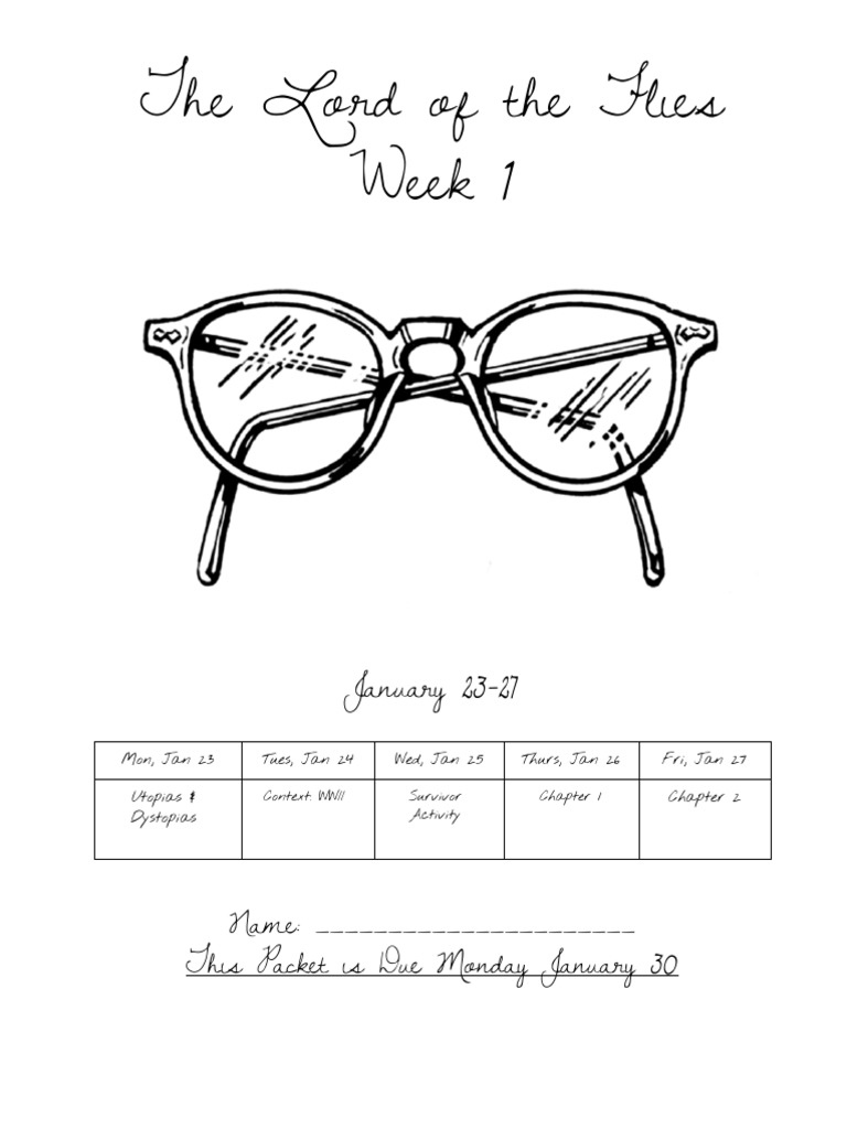 Lord of the Flies Study Guide | PDF | Utopia | Dystopia
