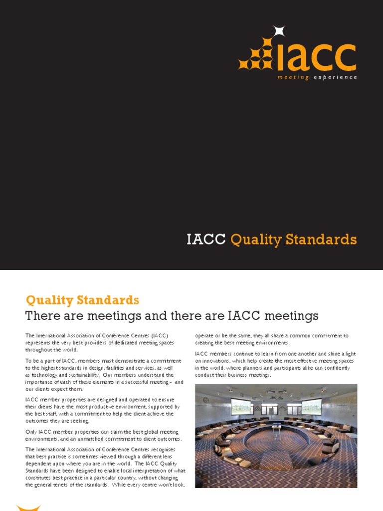 Conference Center Standards | PDF | Menu | Sustainability