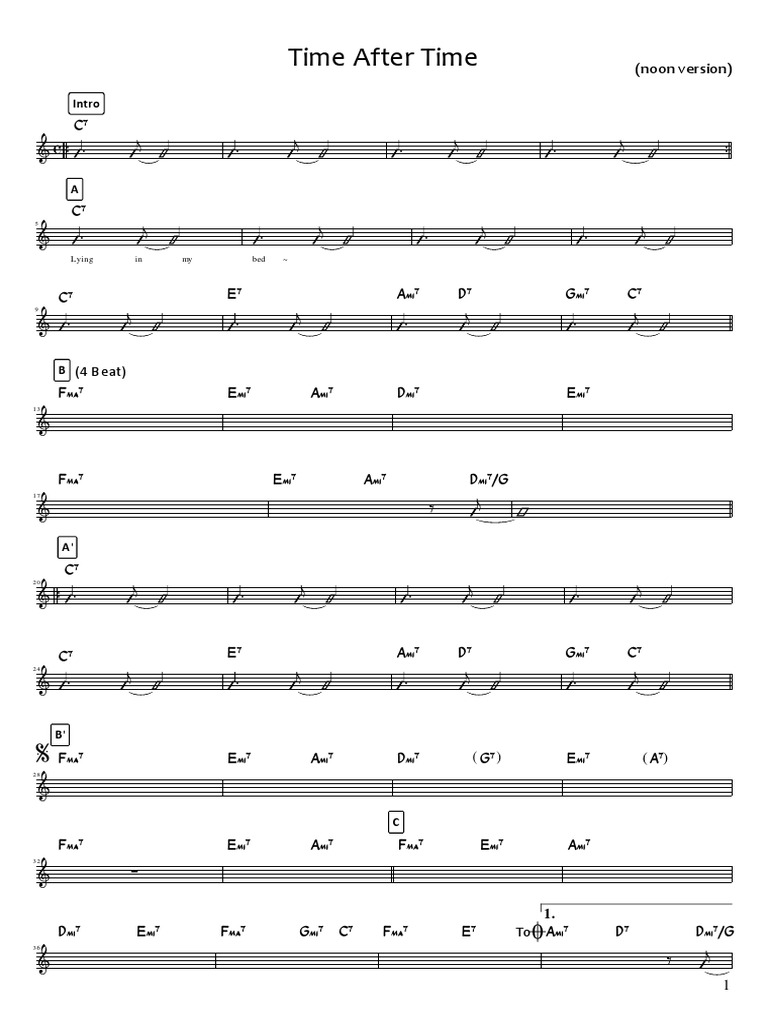 Time After Time | PDF