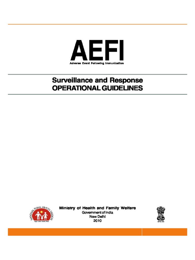 AEFI Guidelines 2010 | PDF