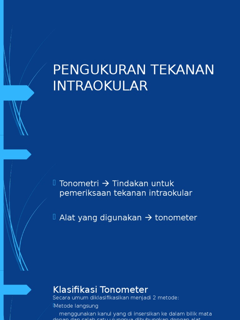 Panduan Tonometer untuk Dokter Mata | PDF
