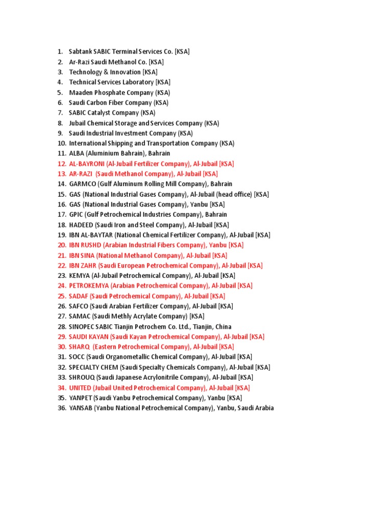 SABIC | PDF | Petrochemical | Saudi Arabia