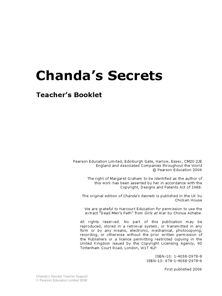 Chanda's Secrets | PDF | Narration | Reading (Process)