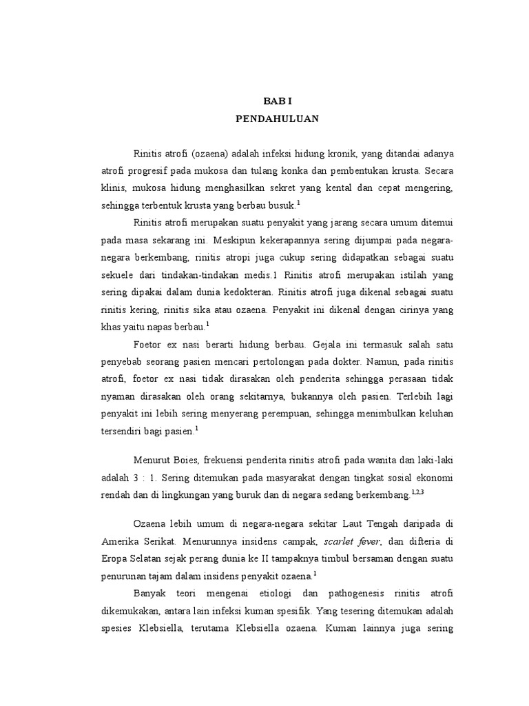 Referat Ozaena | PDF