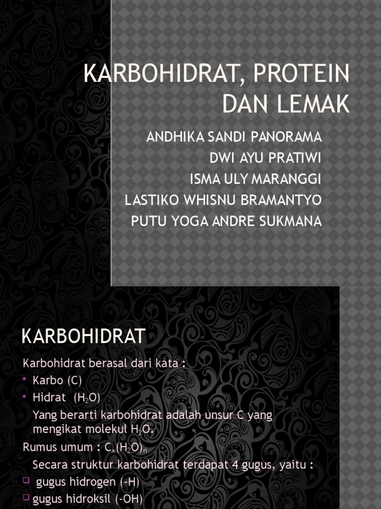 Karbohidrat, Protein Dan Lemak | PDF