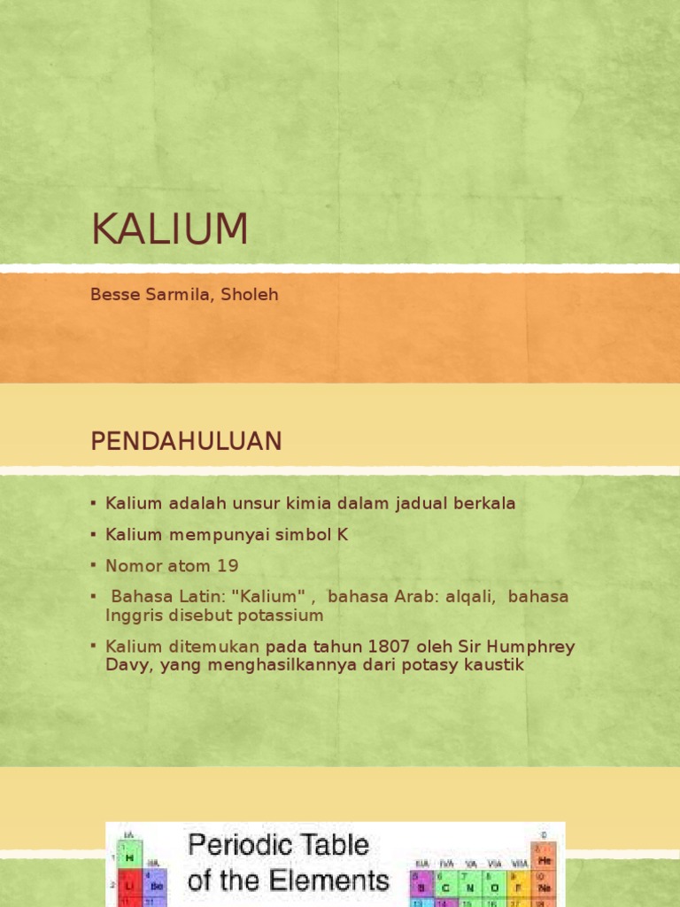 KALIUM | PDF