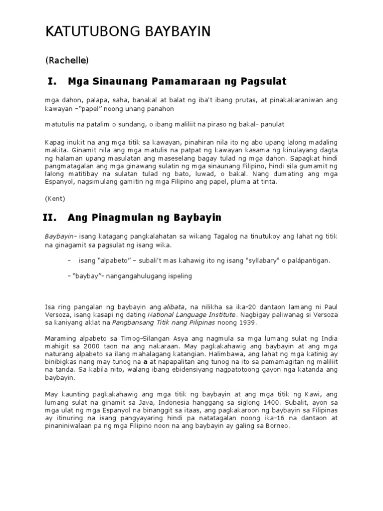 Filipino Report | PDF