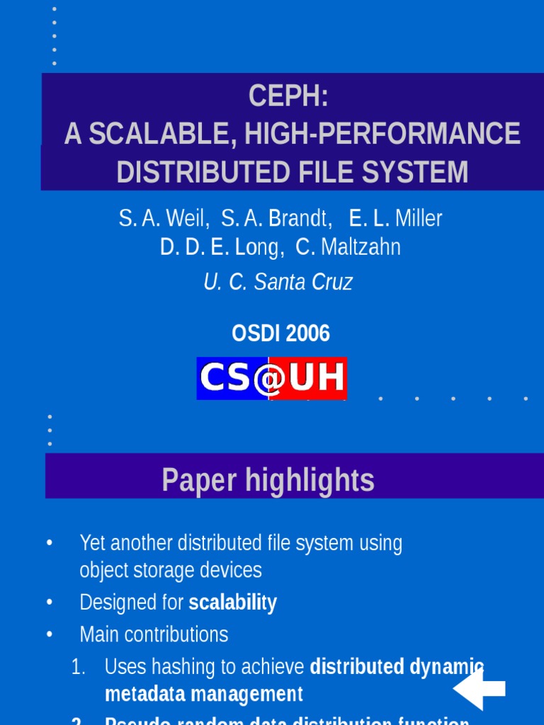 Ceph | Download Free PDF | Replication (Computing) | Cache (Computing)