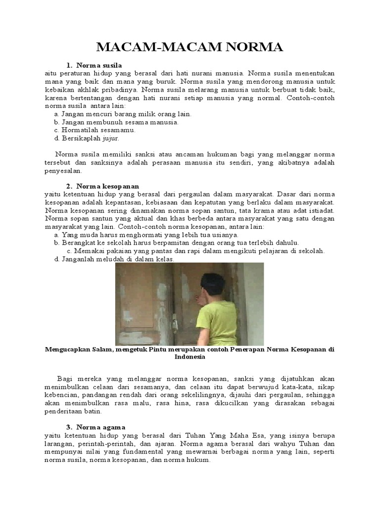 Macam Norma | PDF