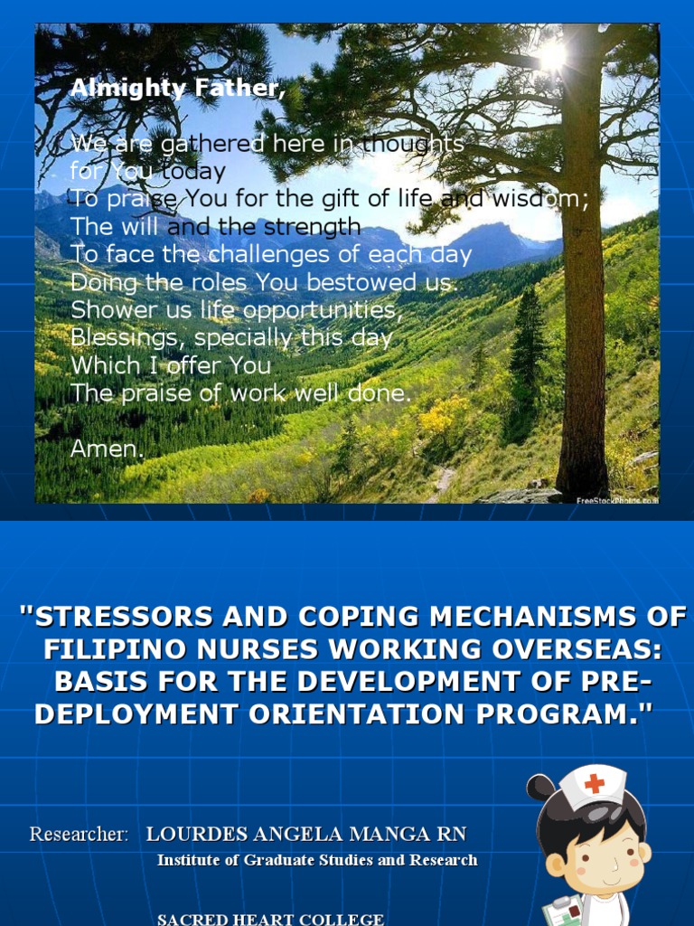Stressors and Coping Mechanisms of Filipino Nurses Working Overseas ...