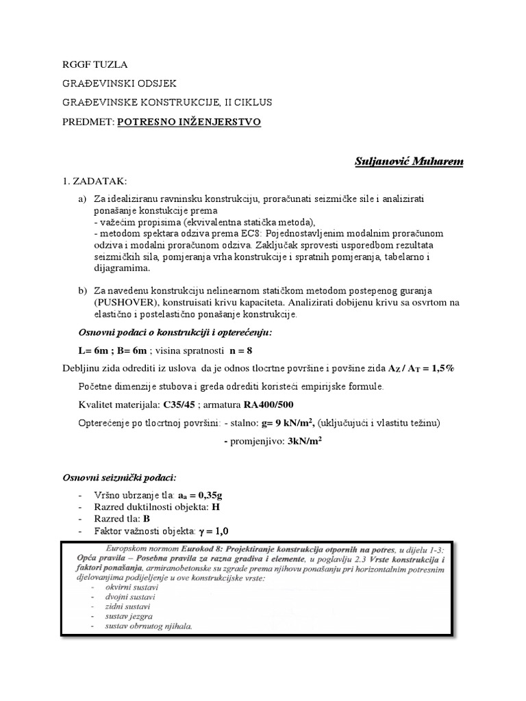 RGGF TUZLA - Seminarski II Ciklus | PDF