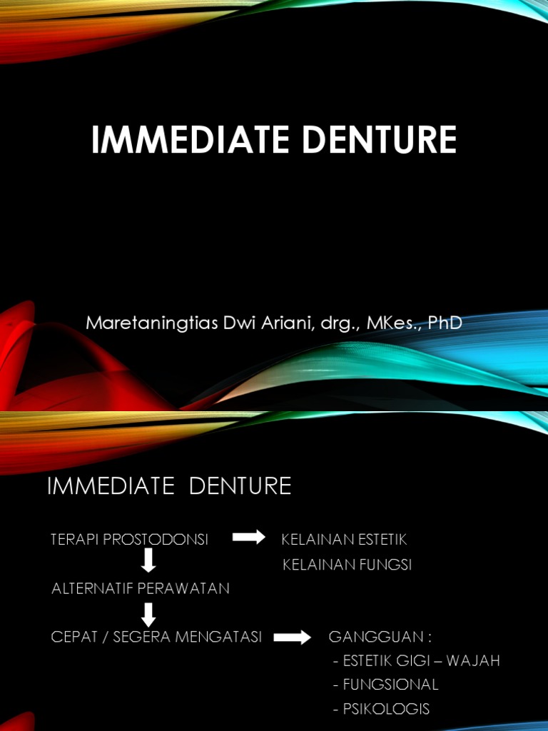 Immediate Denture PDF | PDF