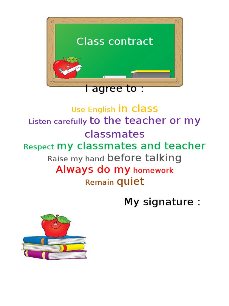 Class Contract | PDF | Career & Growth | Language Arts & Discipline