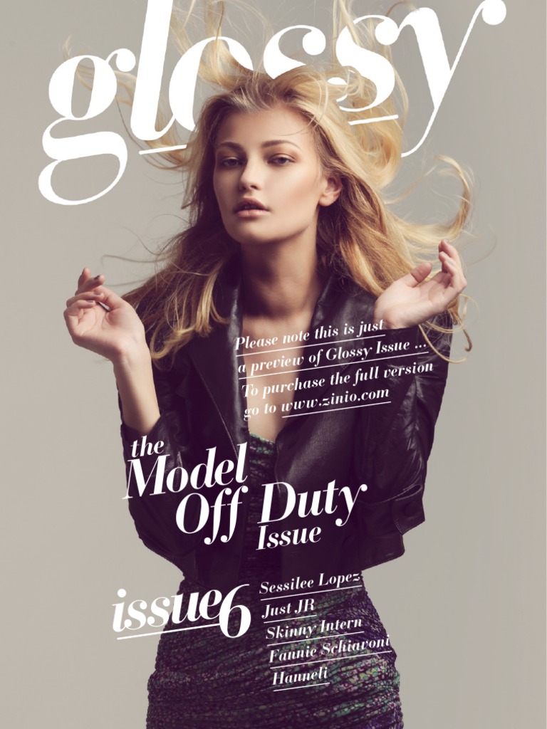 Glossy Magazine Issue 6 Preview | PDF | Clothing | Cultural Trends