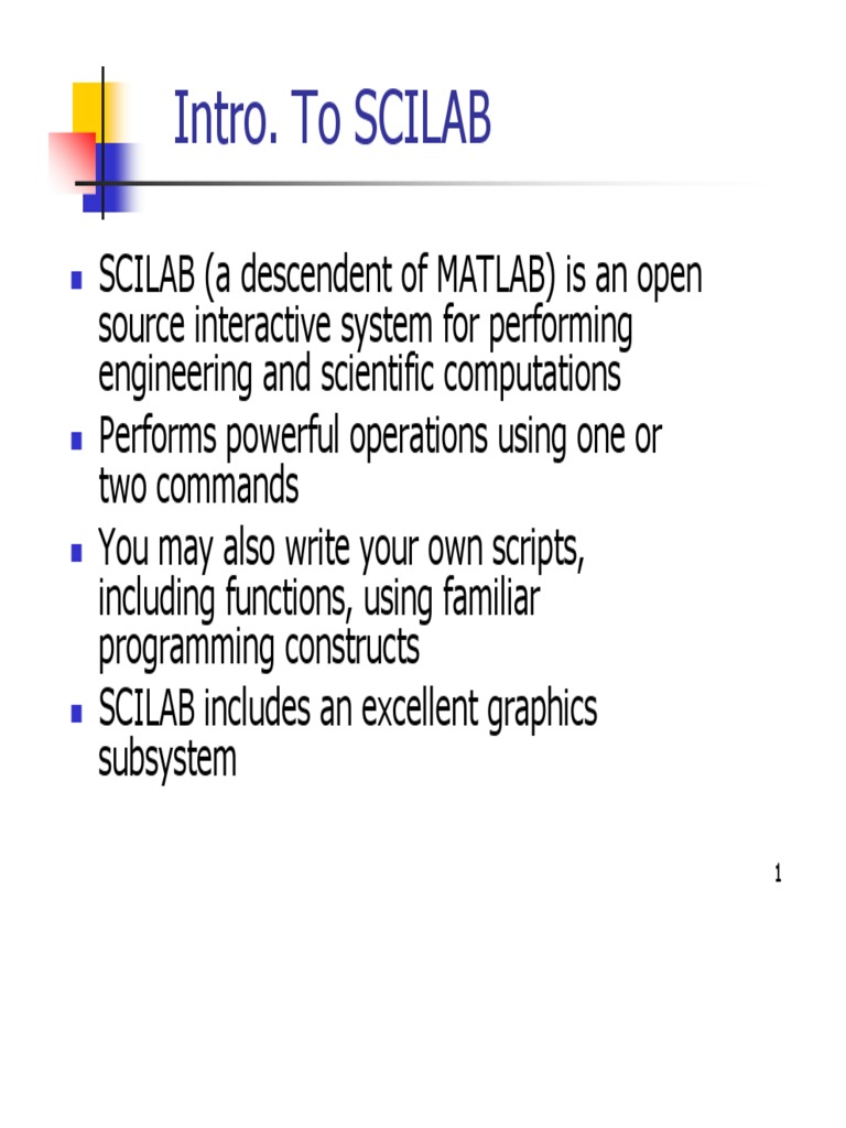 SCILAB | Download Free PDF | Polynomial | Integral
