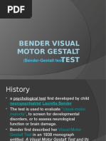 Bender Visual Motor Gestalt Test BVMGT | PDF | Psychology | Cognition