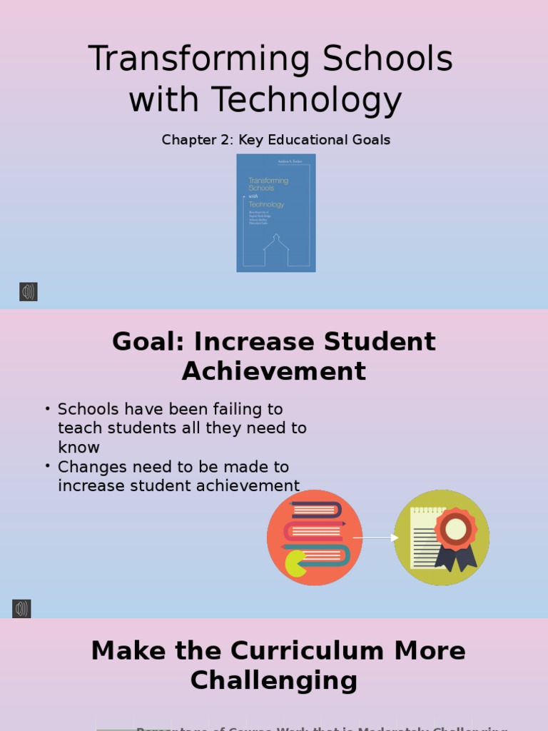 Transforming Schools With Technology: Chapter 2: Key Educational Goals ...