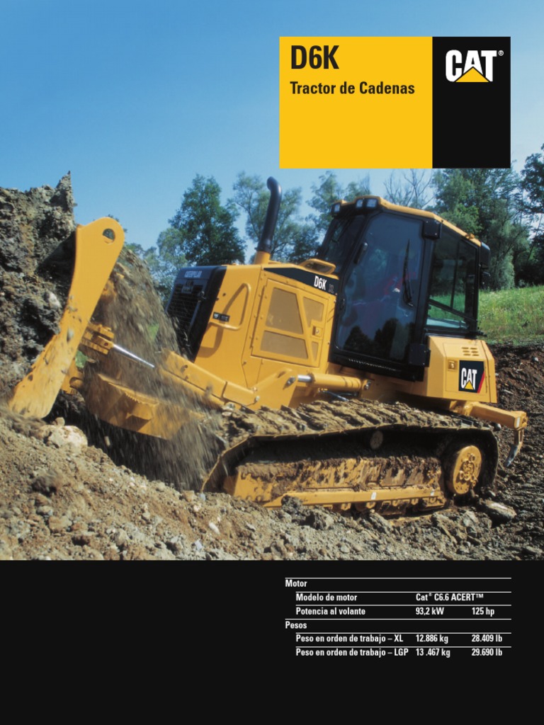 Cat D6K | PDF | Turbocompresor | Tractor