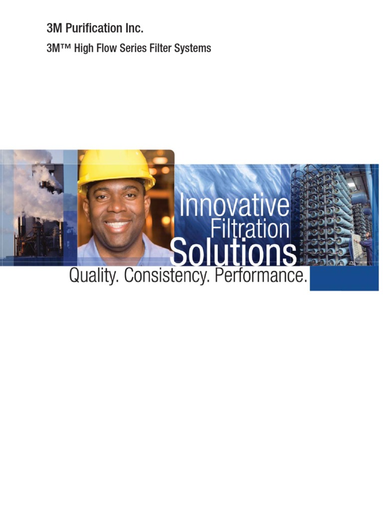 3M High Flow Series Filer Systems | PDF | Filtration | Stainless Steel