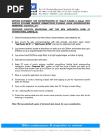 Method Statement For Blockwork | PDF | Masonry | Concrete