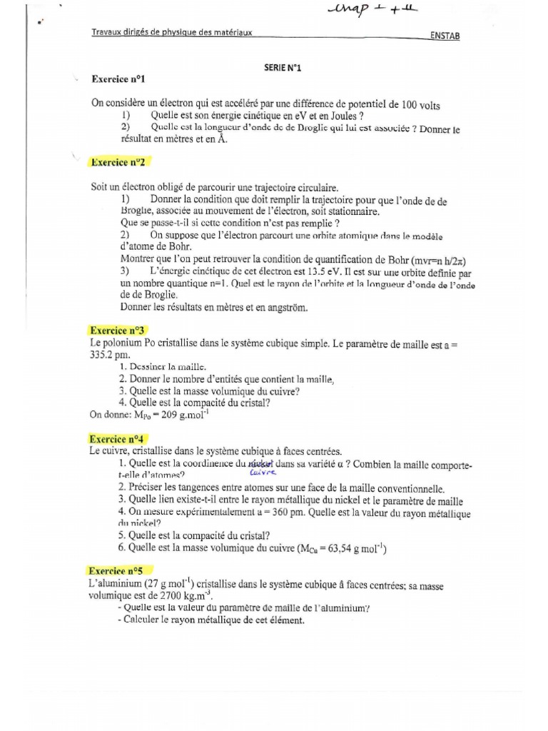 TD1 Correction v4 - ENSTAB Courseware | PDF