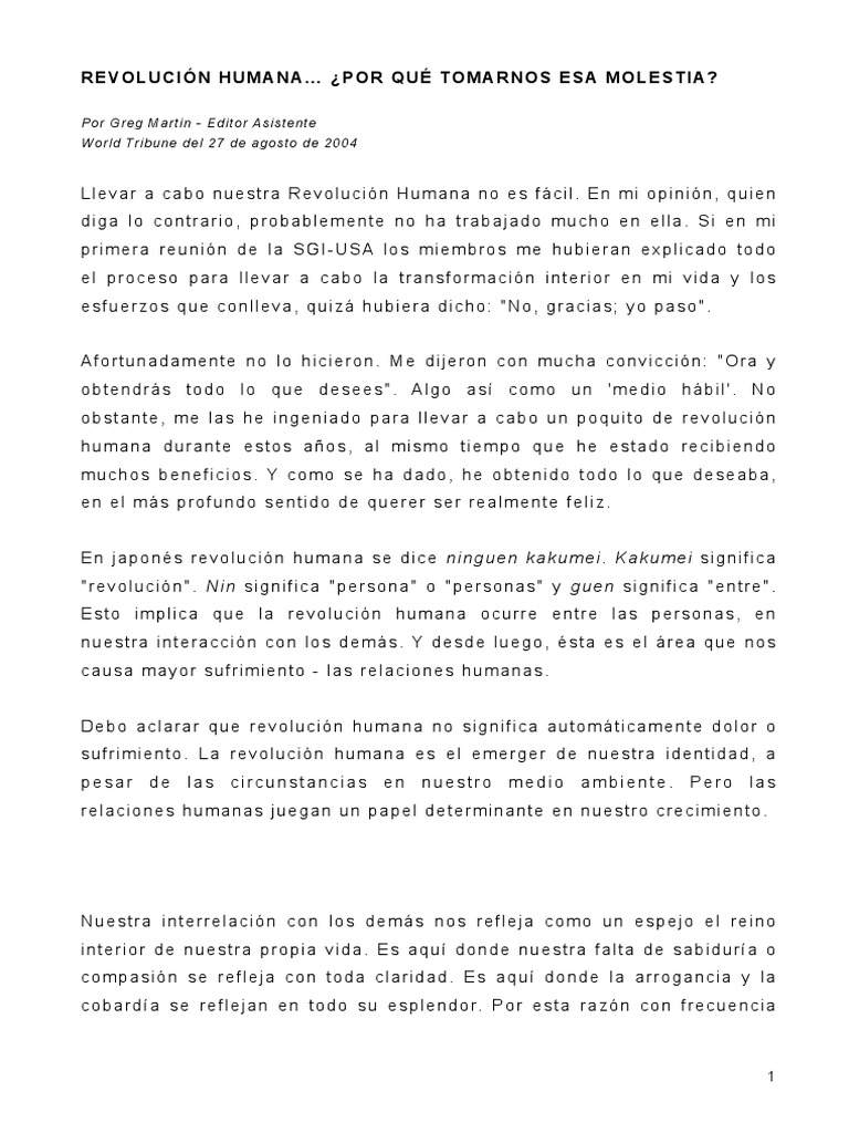 Revolucion Humana | PDF
