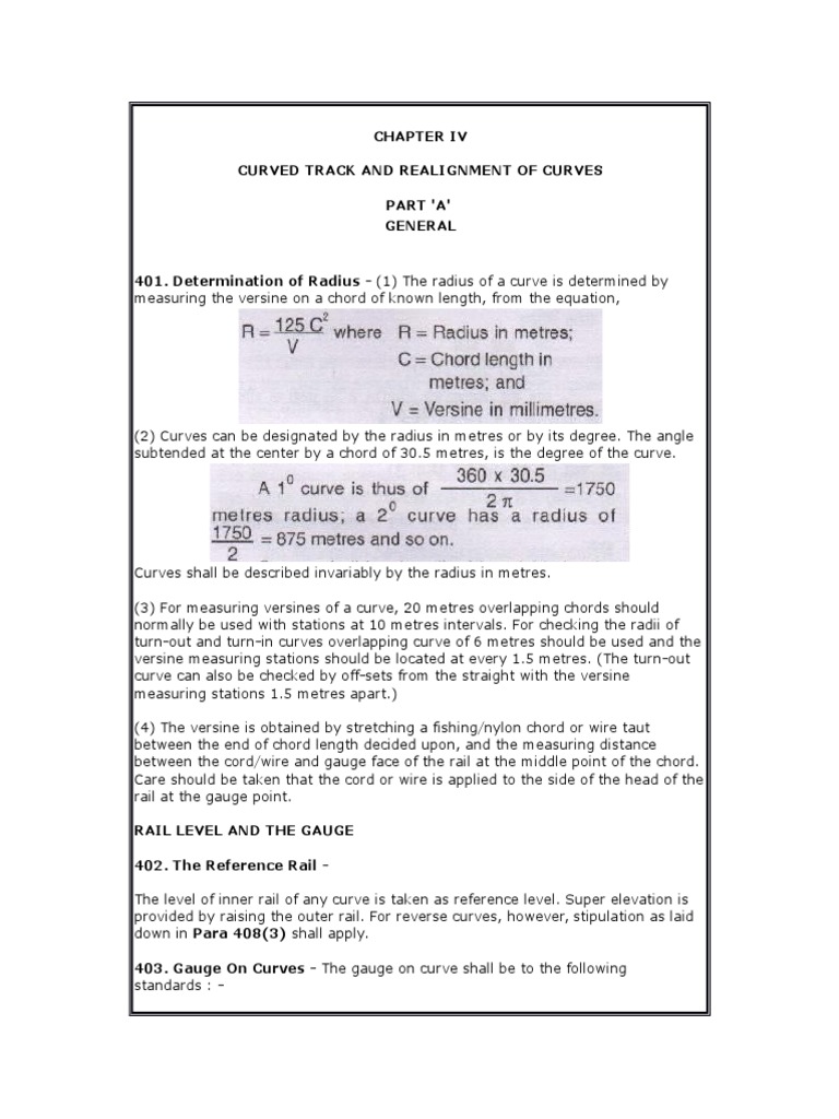 Curved Track & Curve Realignment Guide | PDF | Rail Transport | Rail Infrastructure