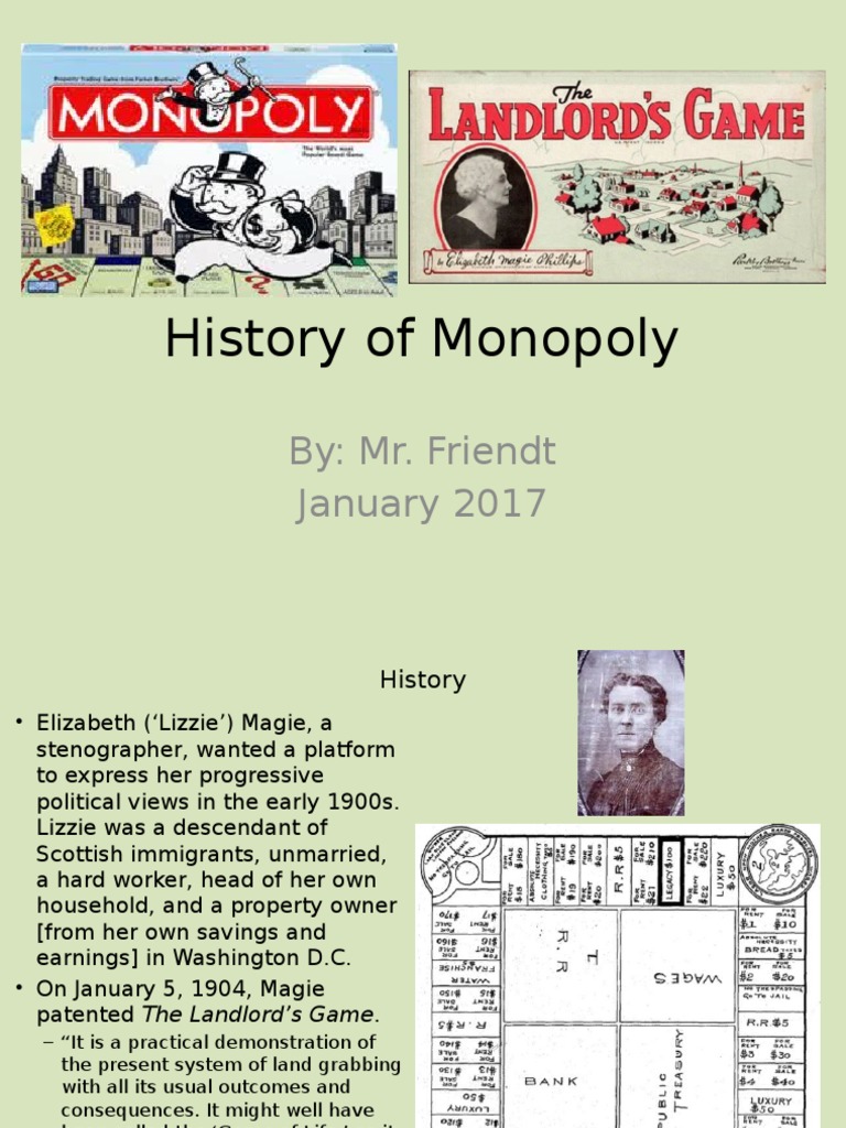 History of Monopoly: By: Mr. Friendt January 2017 | PDF | Economies ...