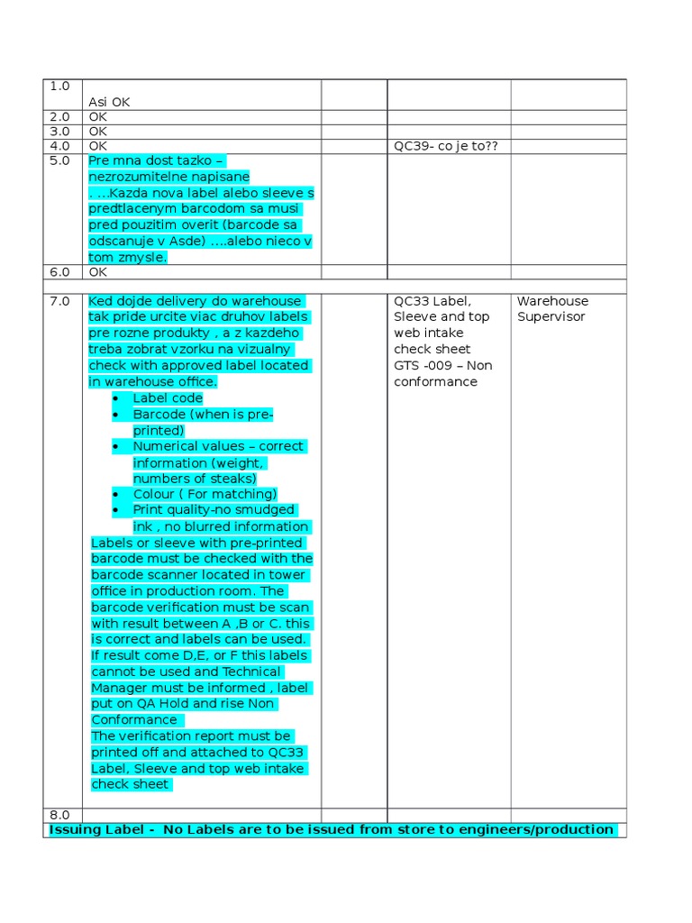 Label Verification and Issuing Process | PDF | Barcode | Security ...