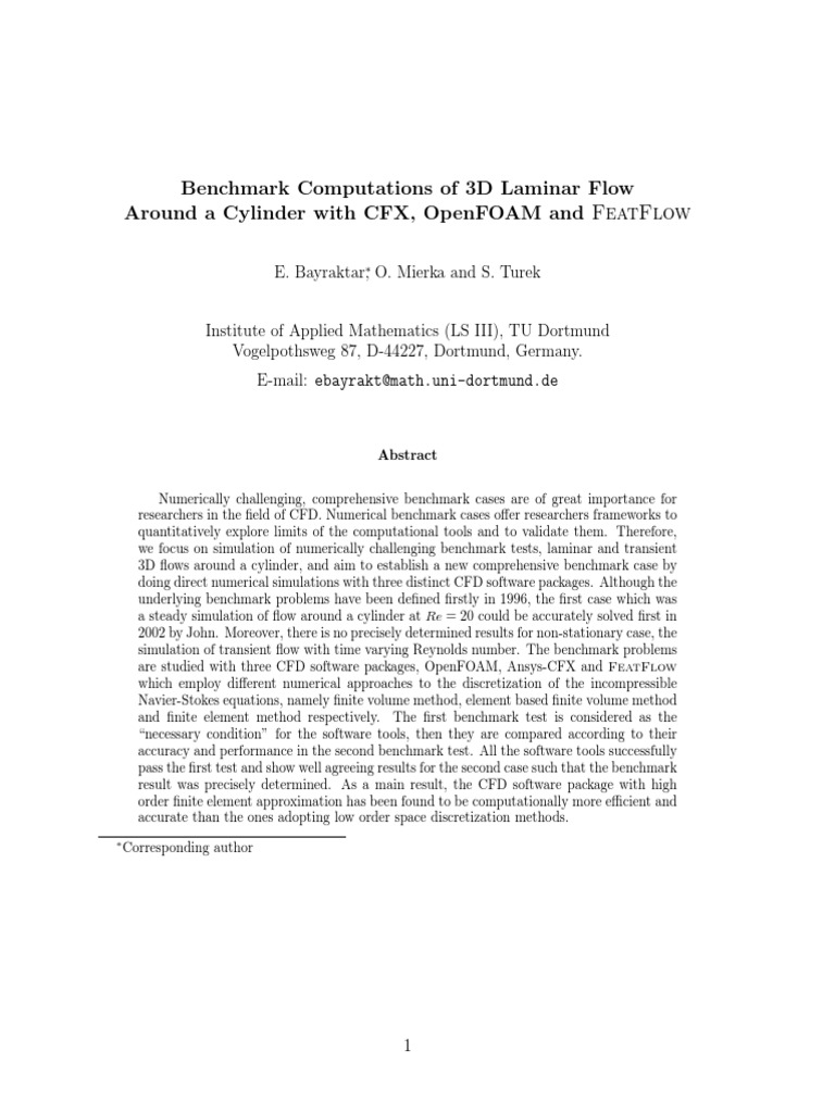 CFX Openfoam Ebfvm PDF | PDF | Computational Fluid Dynamics | Finite Element Method