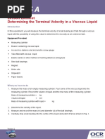 Viscosity Lab Report | PDF | Viscosity | Reynolds Number