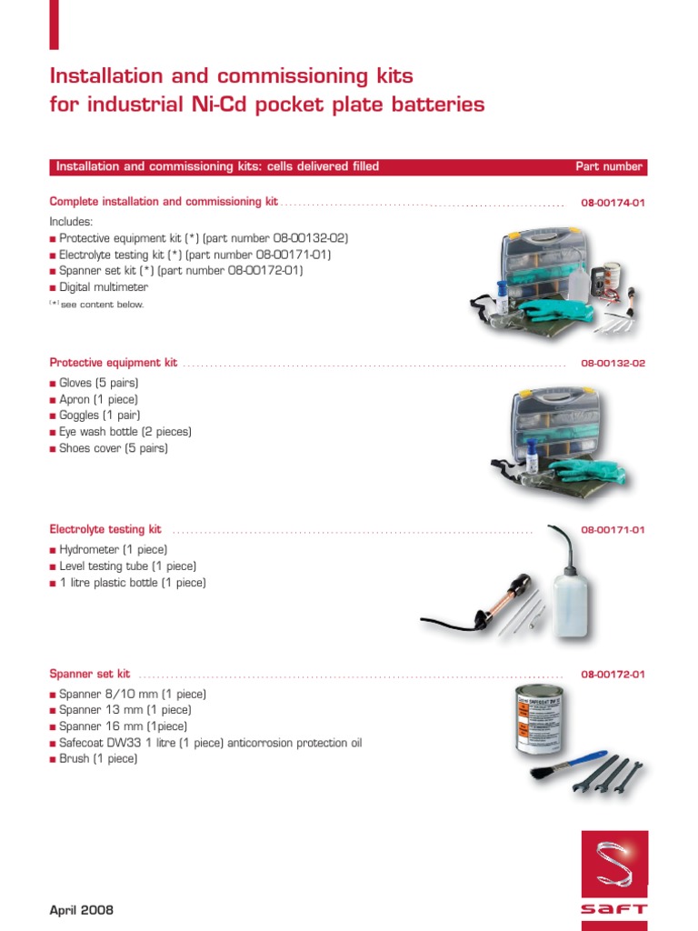 E-NIT Kits for Battery Installation | PDF | Battery (Electricity ...