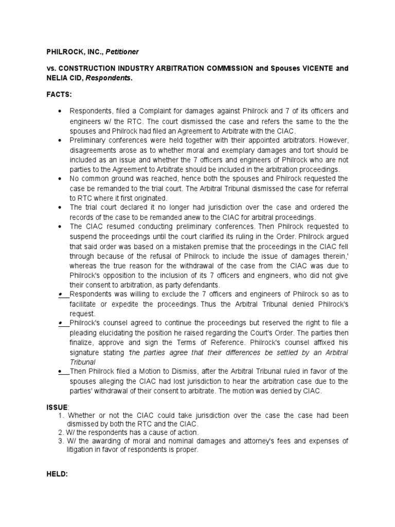 Adr Case | PDF | Arbitration | Alternative Dispute Resolution