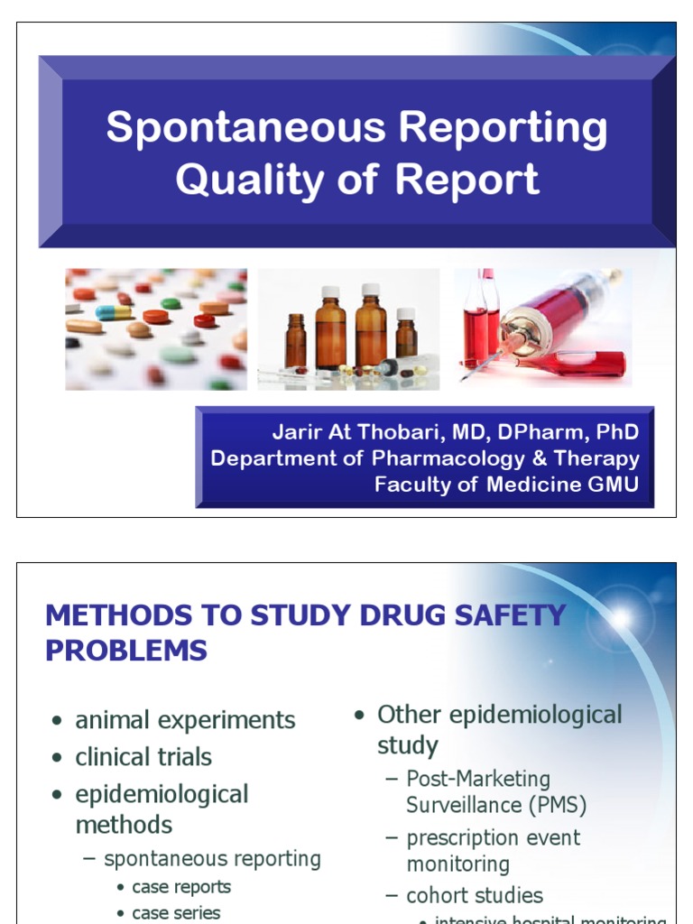 01 - Spontaneous Reporting Quality of The Report | PDF ...