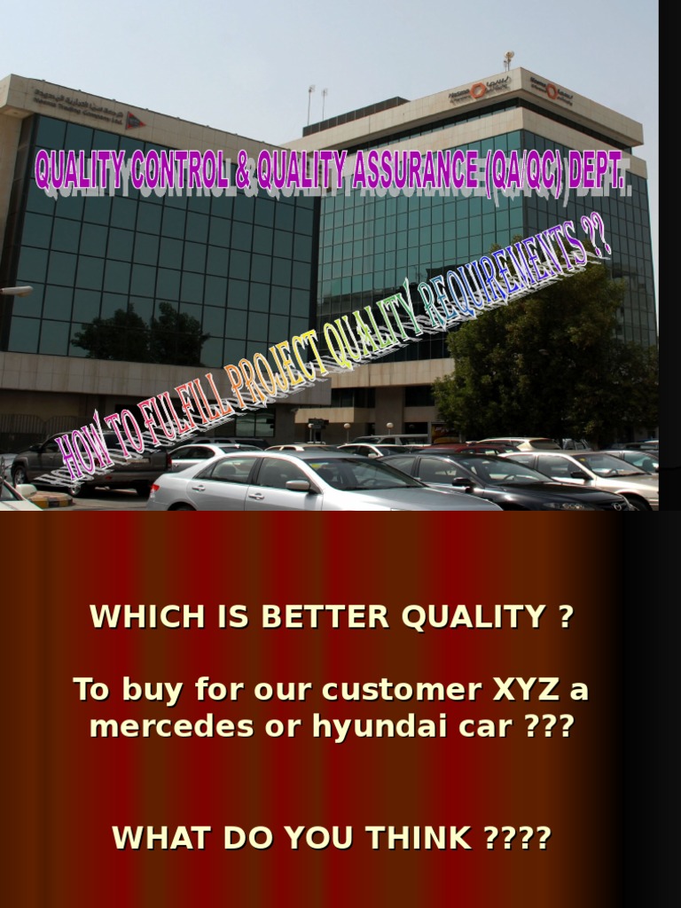 Presentation - Quality (Schedule 'Q' Requirements) | PDF | Quality ...