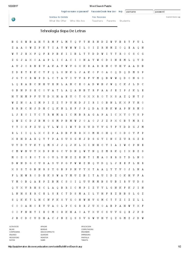 Word Search Puzzle | PDF | Word Search | Cryptography