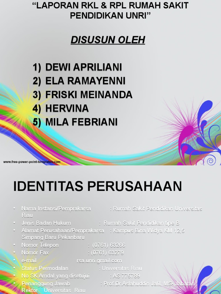 Laporan RKL & RPL Rumah Sakit Pendidikan | PDF