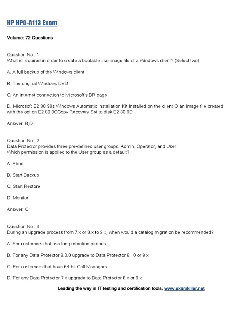Demo Hp0 A113 | PDF | Backup | Microsoft Windows