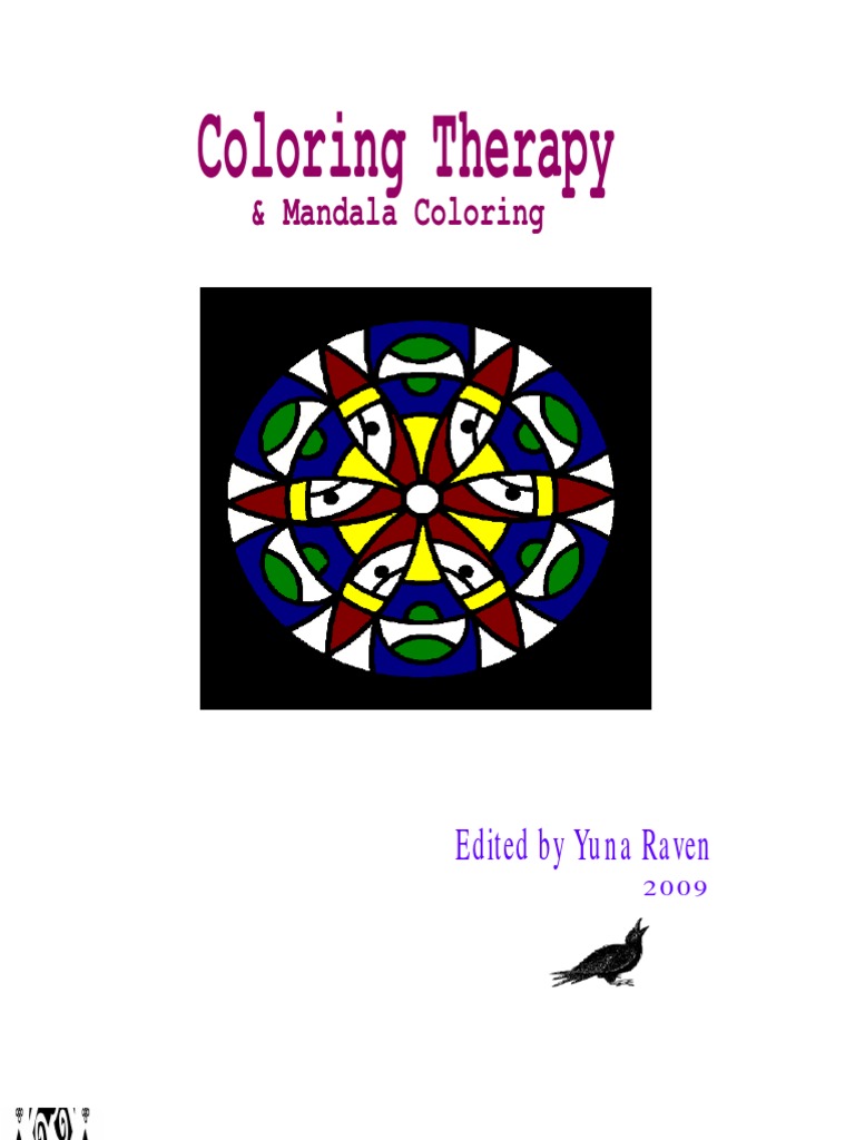 Yuna Raven - Coloring Therapy & Mandala Coloring | PDF | Mandala | Shape