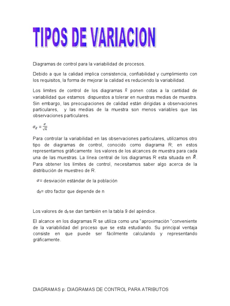 Tipos de Variacion | PDF | Métodos y materiales de enseñanza