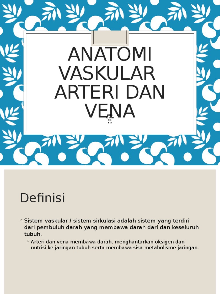 Anatomi Vaskular (F) | PDF