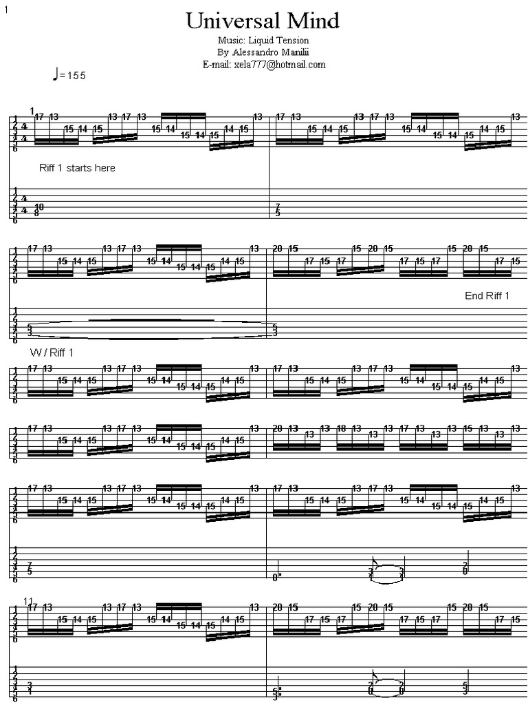 Liquid Tension Experiment - Universal Mind | PDF